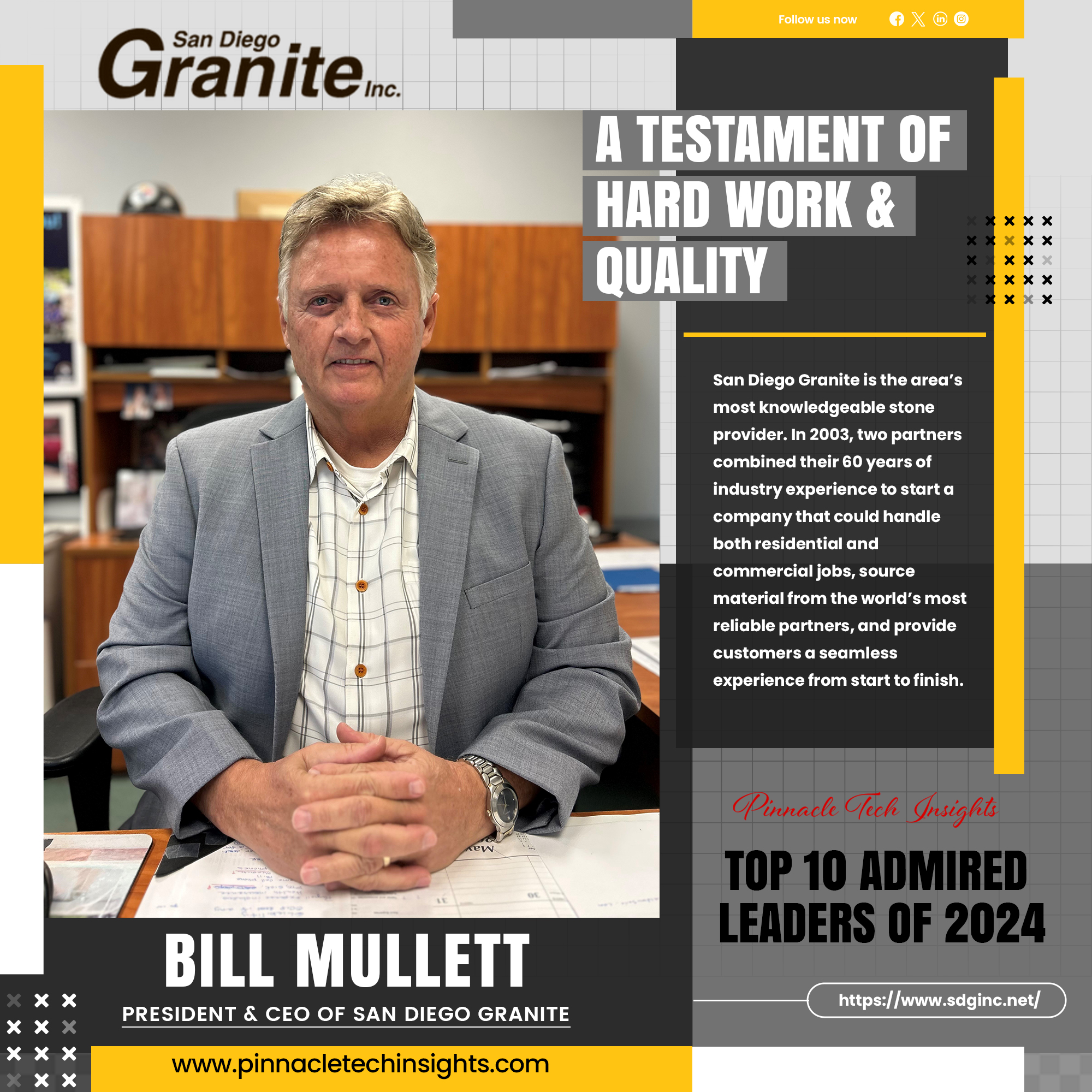 Pinnacle TechInsights Magazine | Bill Mullett, President & CEO of San ...